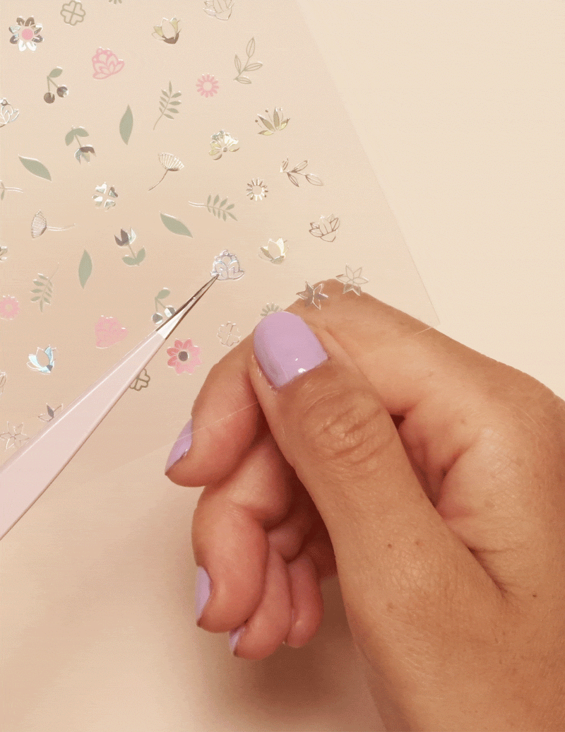Electric Bouquet Mini Nail Stickers Le Mini Macaron