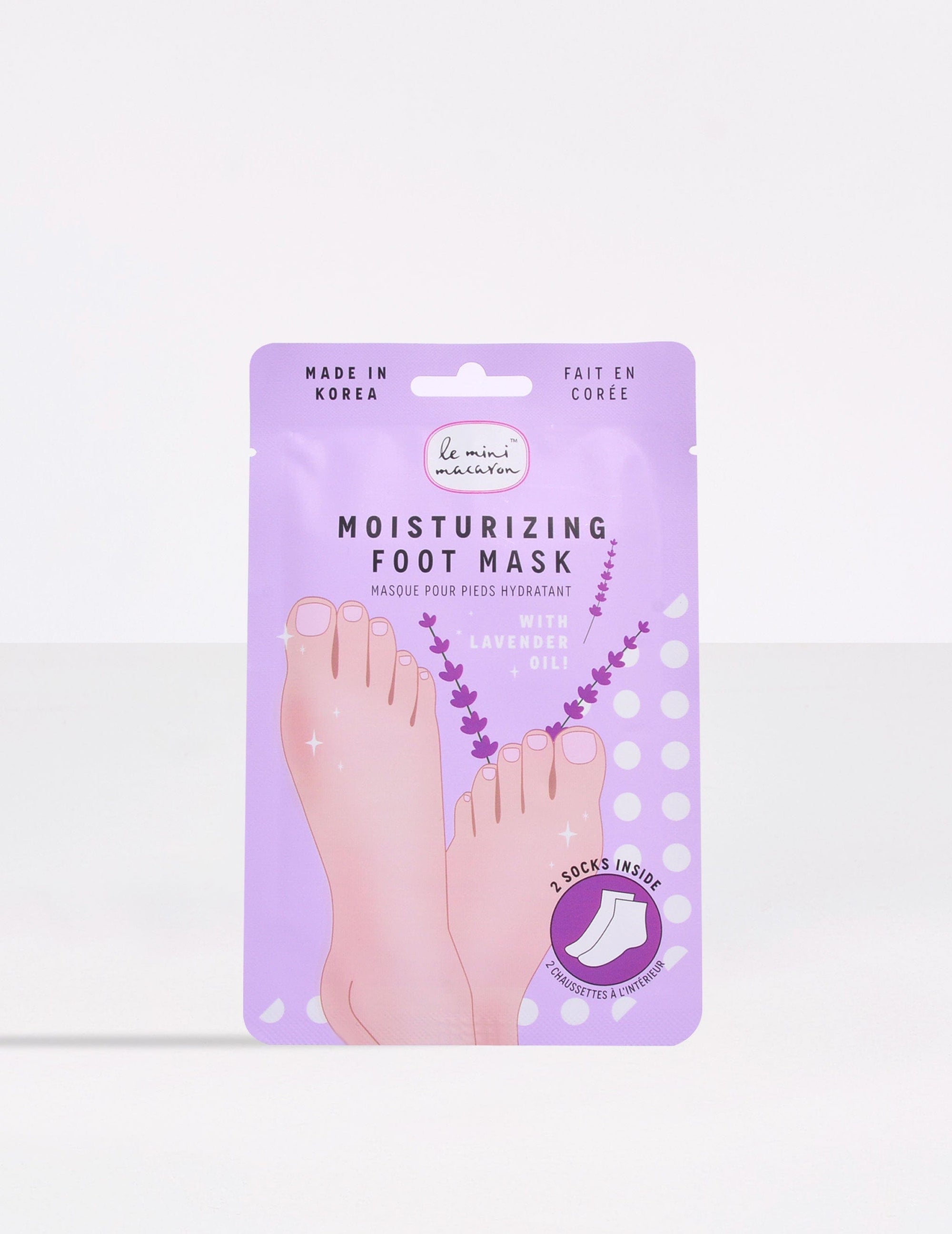 Moisturizing Foot Mask - Lavender - Le Mini Macaron